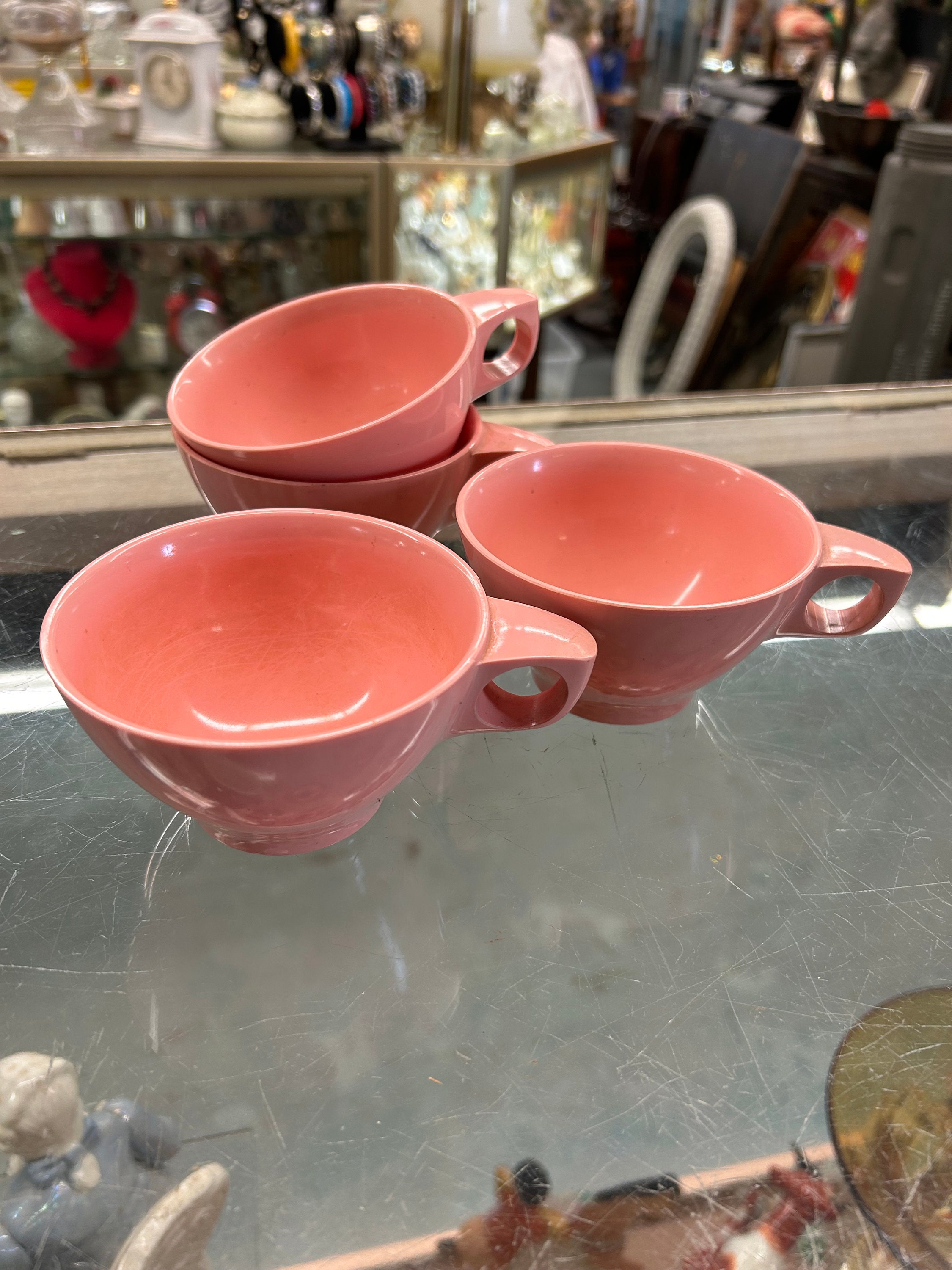 Melmac Boontonware Cups Pastel Pink - Etsy