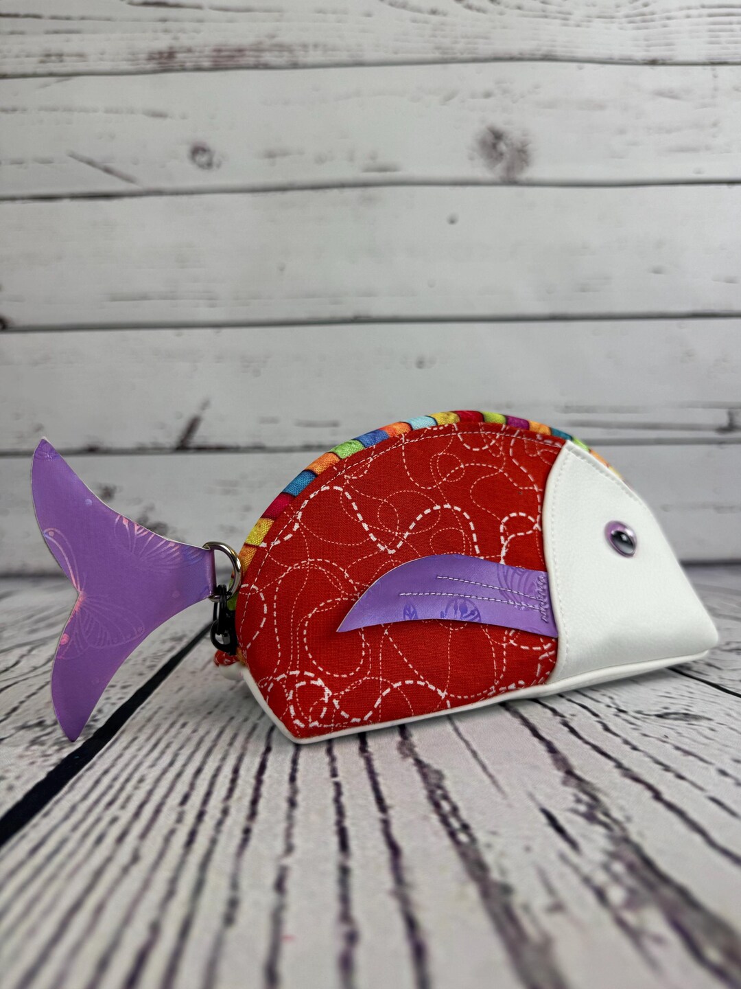 Customizable Whale Coin Purse | Cute Fish Pouch | Mini Zipper Bag With ...