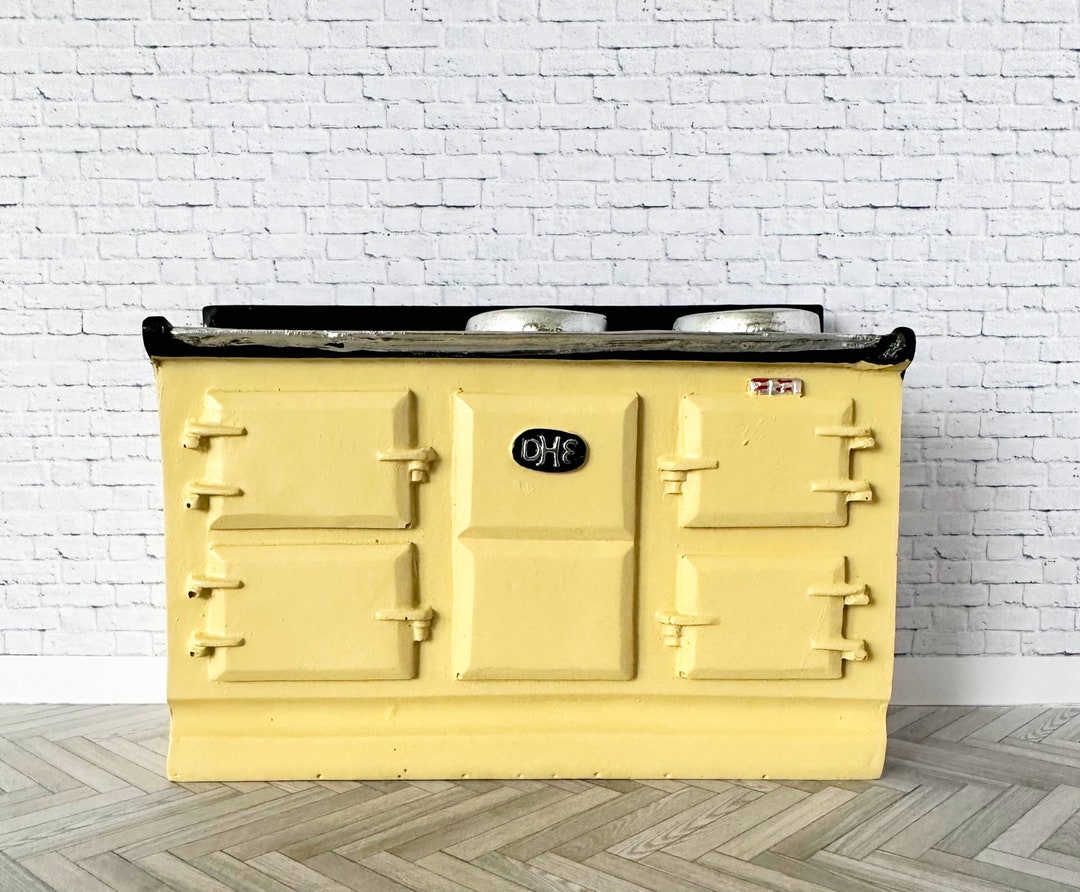 1:12 Scale Dolls House Miniature Aga Style Cooker in Cream - Etsy UK