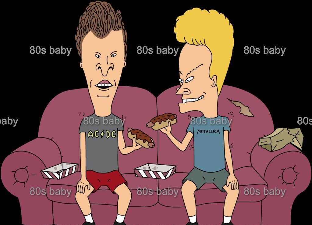 Beavis and Butthead Mtv Eating Chill Dogs - Etsy