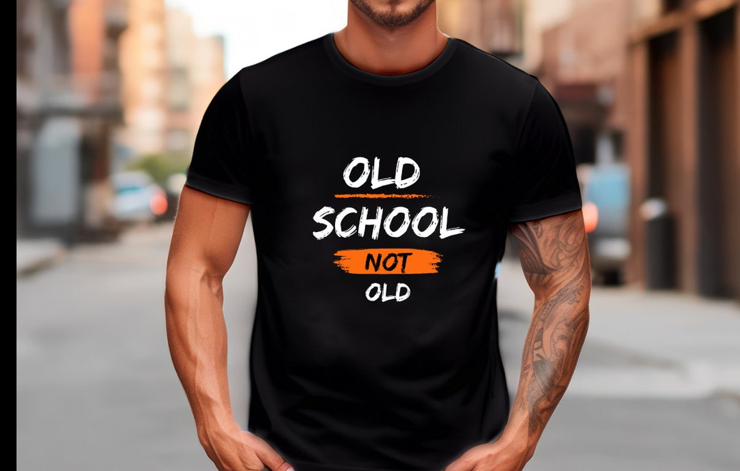 Old School Not Old Shirt, Funny Retro Birthday Tee, Vintage Gen X Gift ...