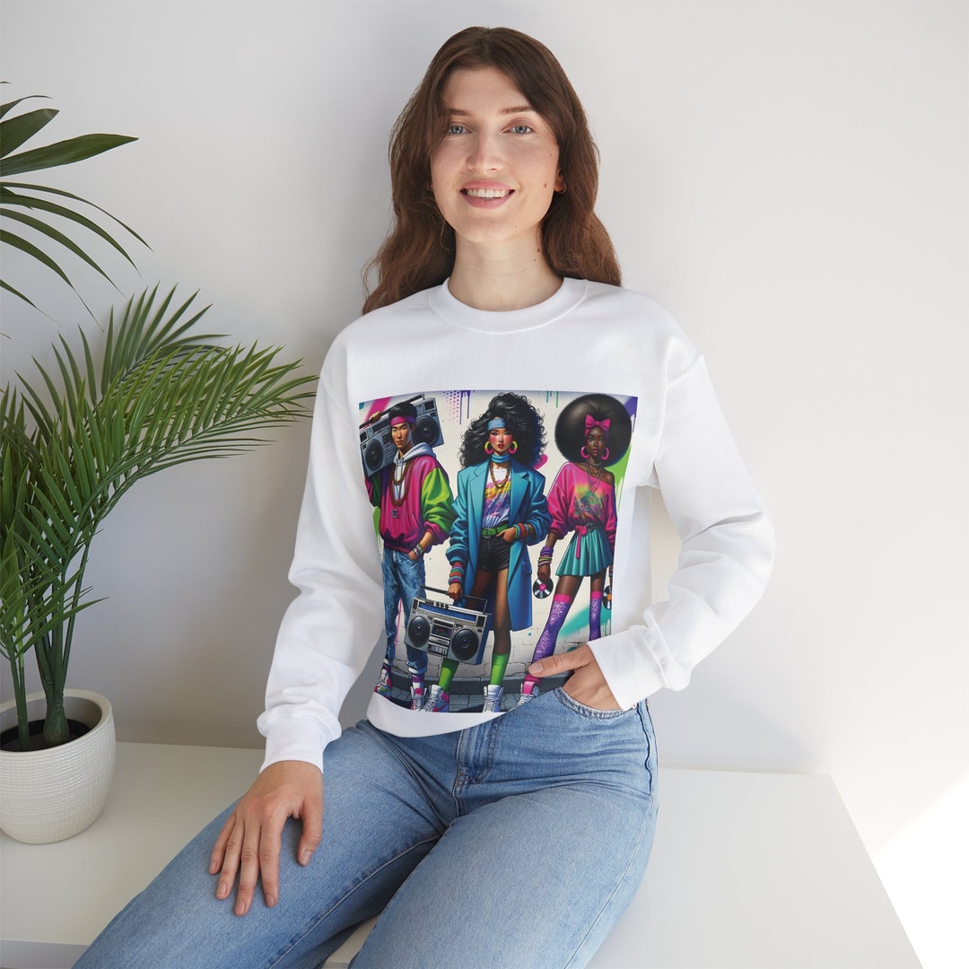 Retro 80s Street Style Shirt, Boombox Graphic Tee, Vintage Throwback ...