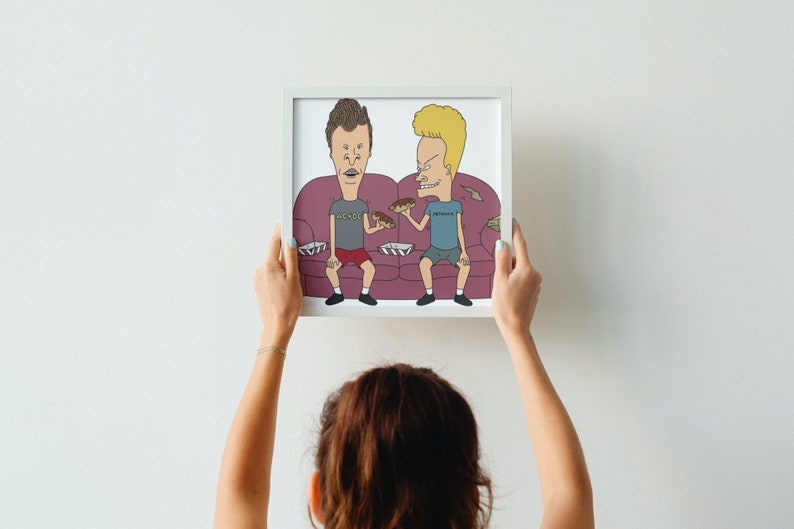 Beavis and Butthead Mtv Eating Chill Dogs - Etsy