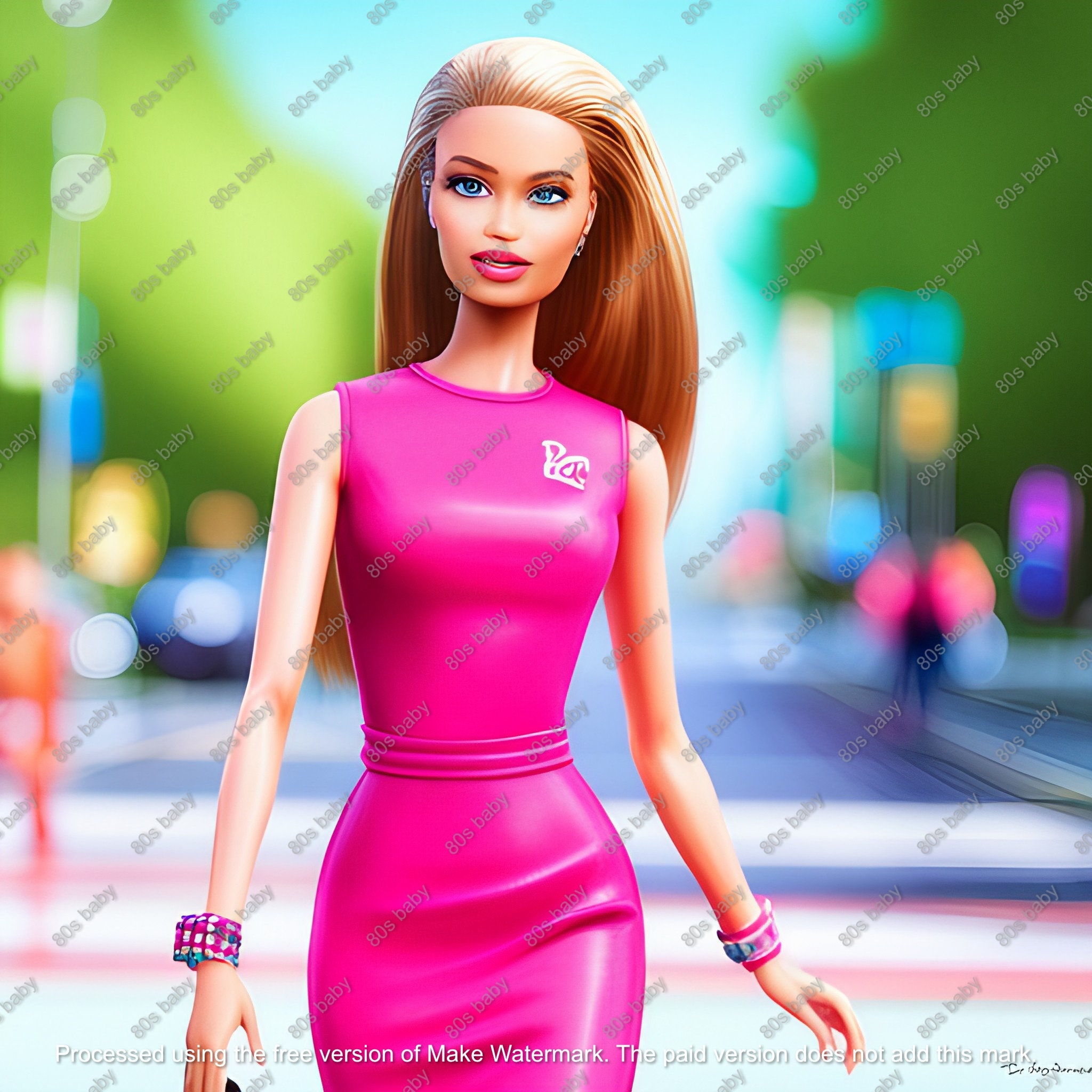 Digital Barbie Download | Printable Barbie Art | Unique Gift for Barbie ...