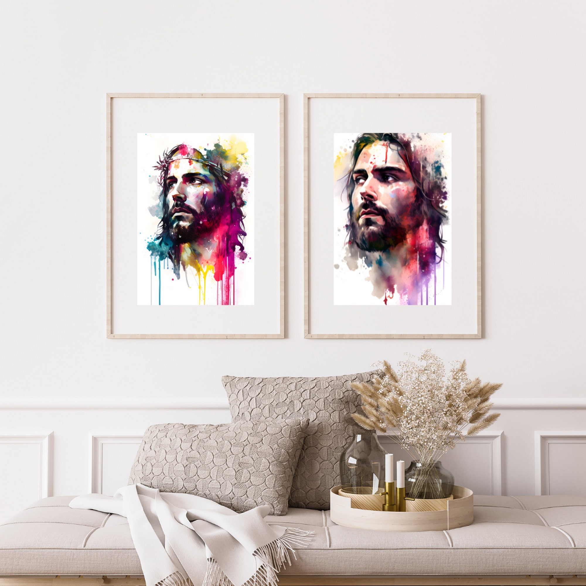 Jesus Digital Portrait Printing Jesus Christ's Embrace Printable Art ...