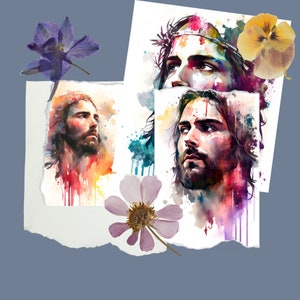 Jesus Digital Portrait Printing Jesus Christ's Embrace Printable Art ...