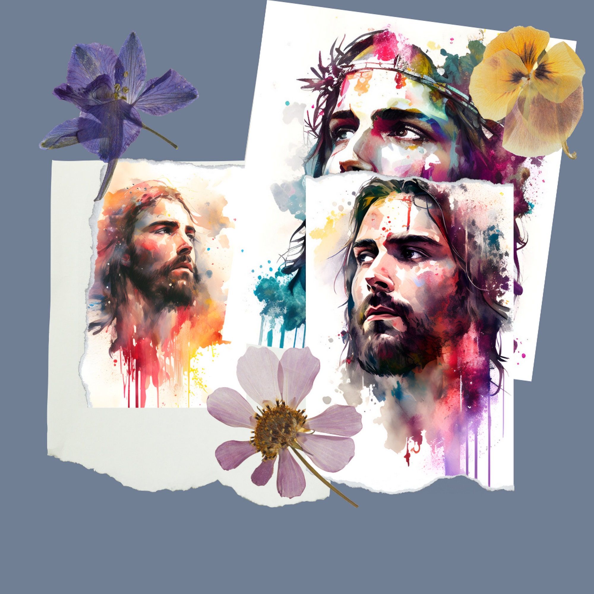Jesus Digital Portrait Printing Jesus Christ's Embrace Printable Art ...