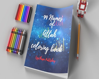 Islamic Coloring Pages Al Asma Ul Husna 99 Names of Allah Floral ...