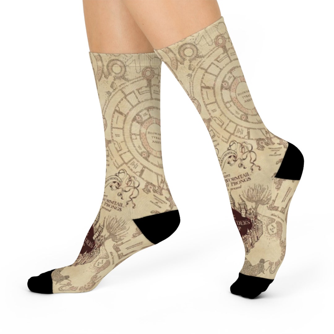 Marauder's Map Socks Harry Potter - Etsy