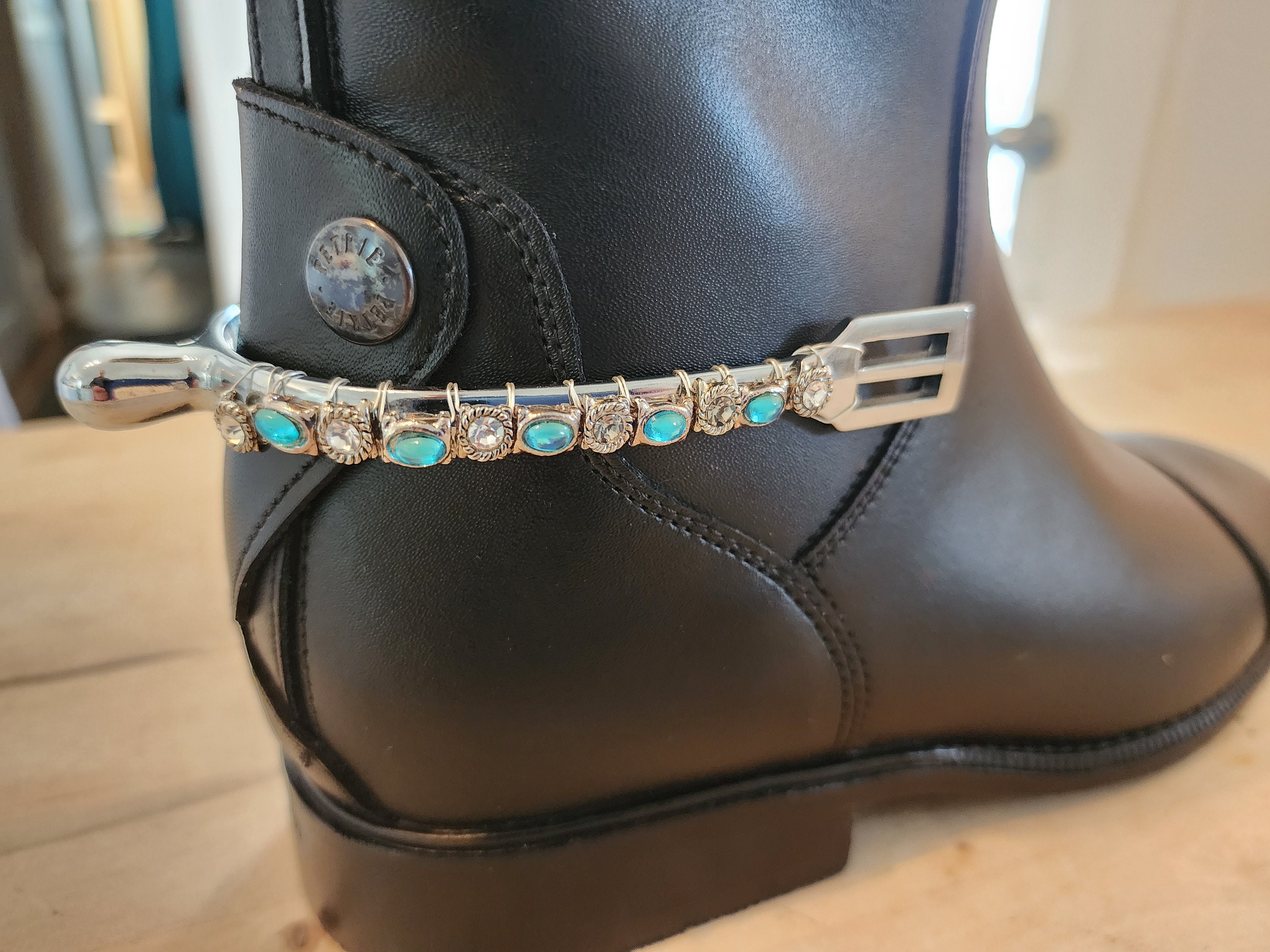 Coco Small Bling Turquoise Jeweled Spurs - Etsy