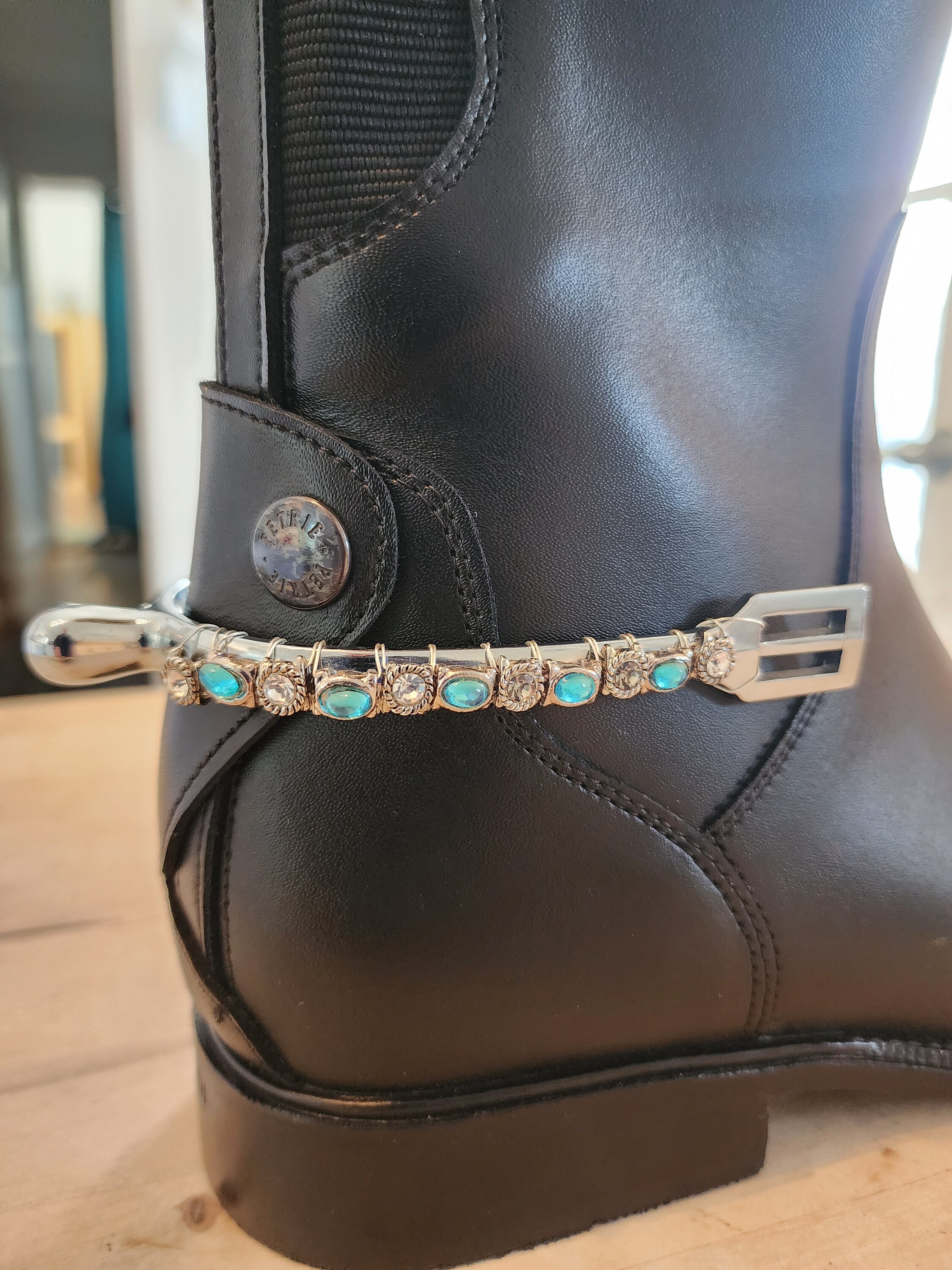 Coco Small Bling Turquoise Jeweled Spurs - Etsy