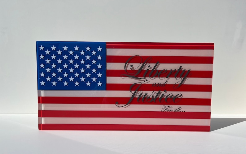 Epoxy American Flag - Etsy