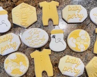 Baby Shower Cookies Bee Theme - Etsy