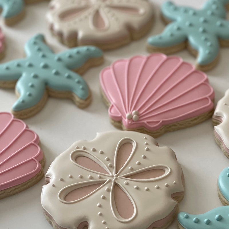 Seashell Cookies - Etsy