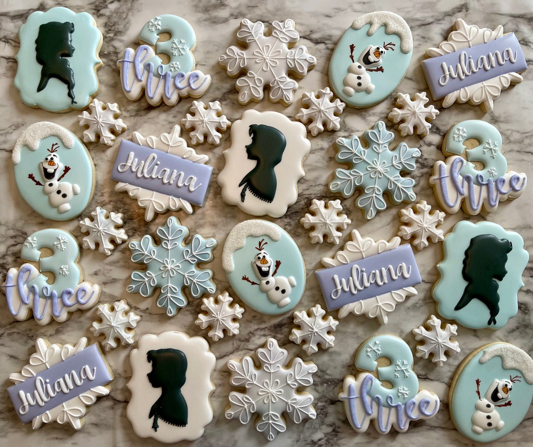 Ice Princess Decorated Cookies - Etsy