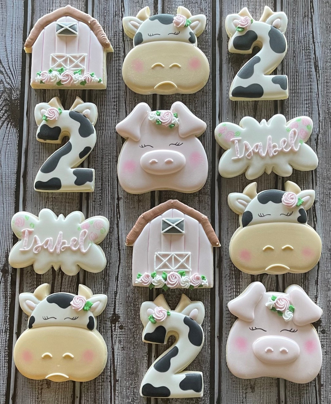 Chic Barnyard Cookies - Etsy
