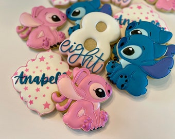 2 Dozen Blue Alien Lilo Sugar Cookies - Etsy
