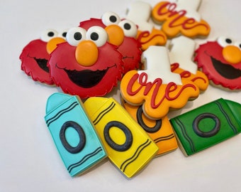 Sesame Street Inspired Cookies, Birthday, Children's Event - Etsy