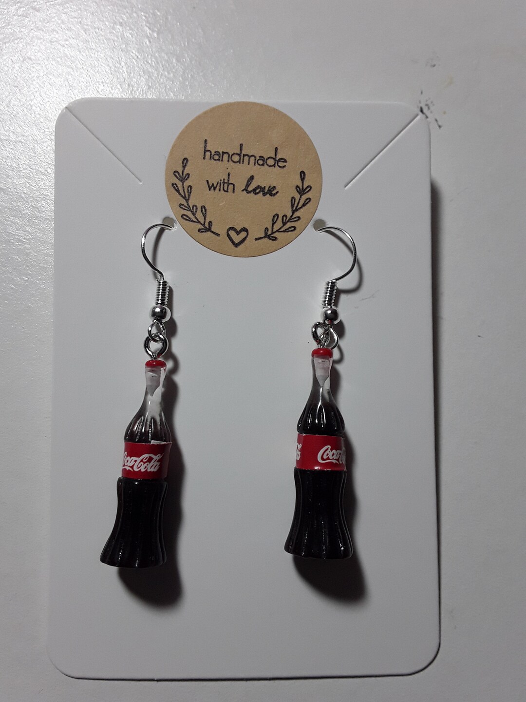 Novelty Coke Cola Bottle Dangle Earrings Fancy Dress - Etsy