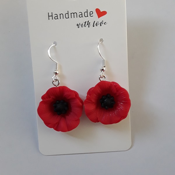 Poppy Earrings - Etsy UK