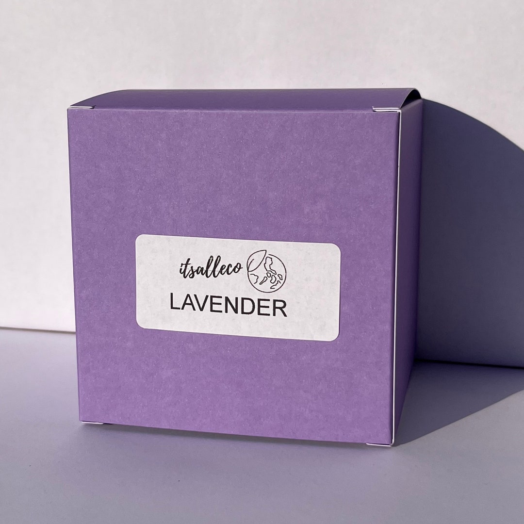 Lavender Kraft Coloured Flat Pack Gift Candle Boxes 10x10x10 Cm, Advent ...