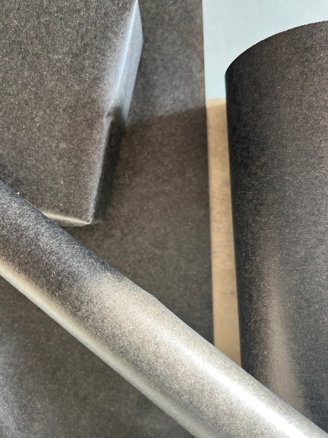 Wrapping Paper Matt Black Grey Graphite 50CM Wide Eco Friendly, 100% ...