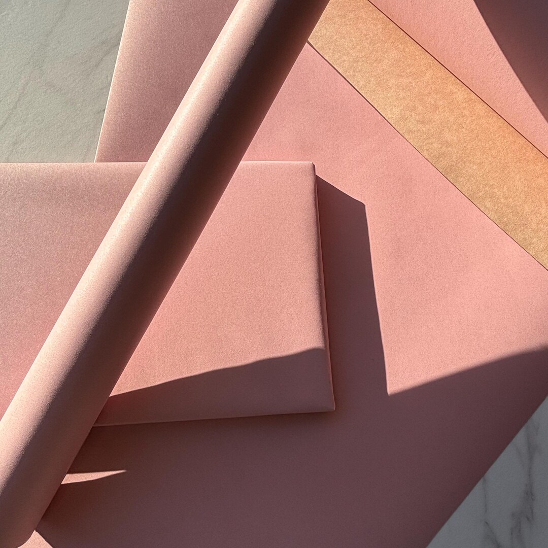 Wrapping Paper Matt Baby Pink 50CM Wide Eco Friendly, 100% Recycled ...