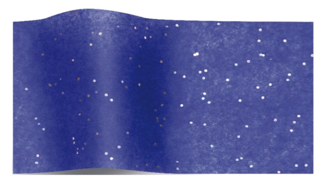 Tissue Paper Blue Sapphire Shiny Gemstones Print Eco Friendly, 100% ...