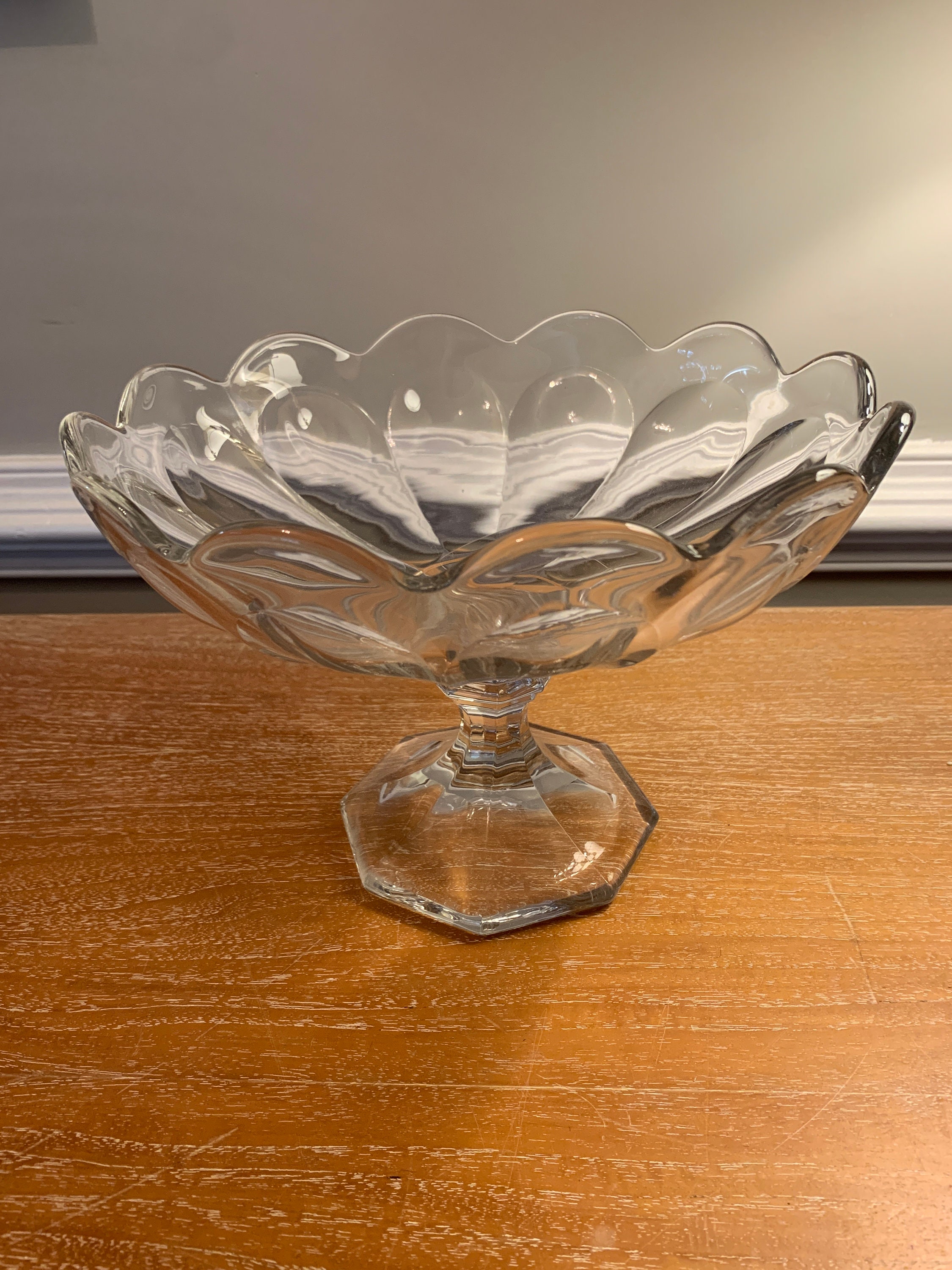 Colonial/puritan Large Footed Serving Bowl by Heisey Glass Co. - Etsy