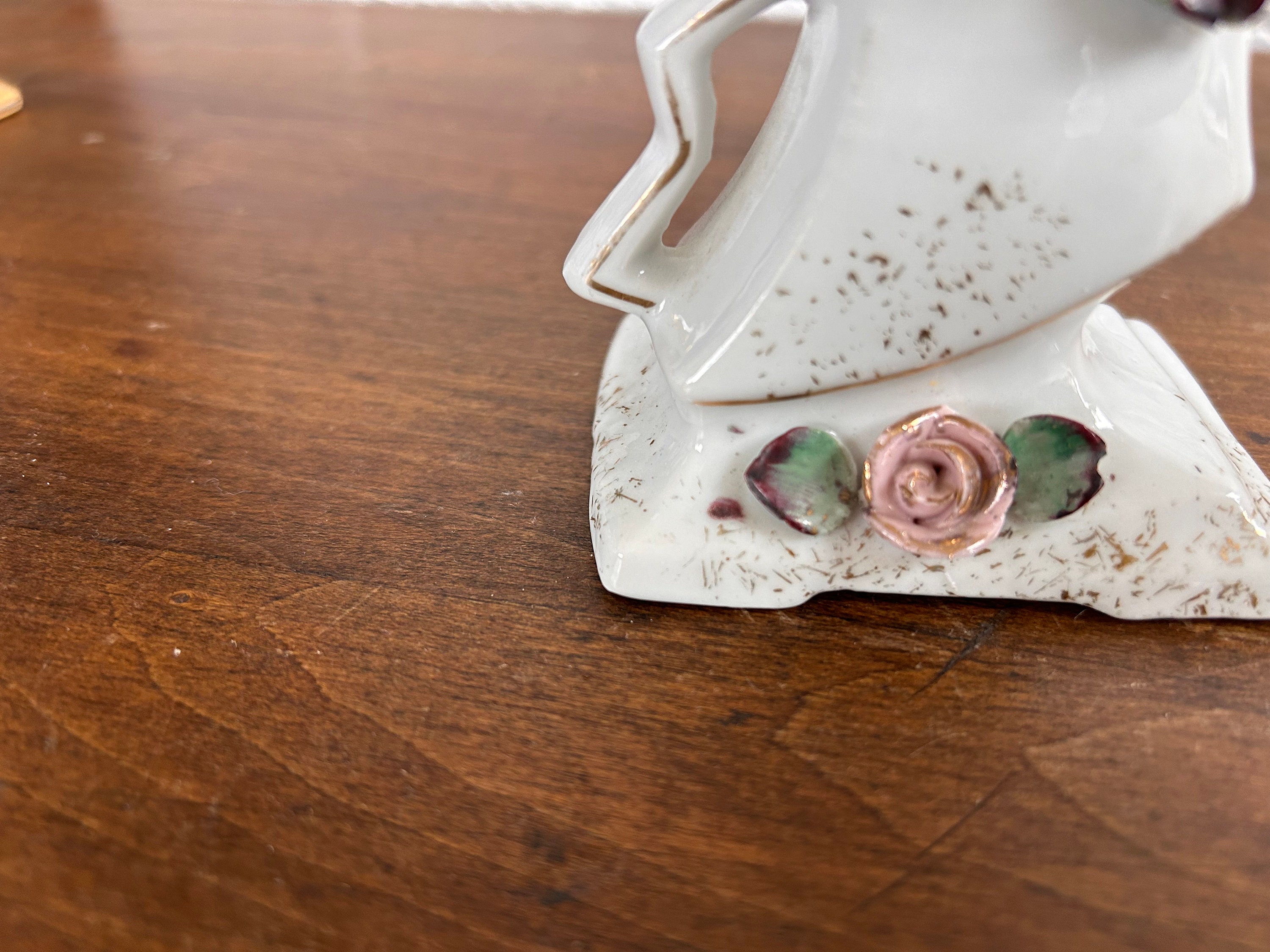 Vintage Lefton Rose Vase - Etsy
