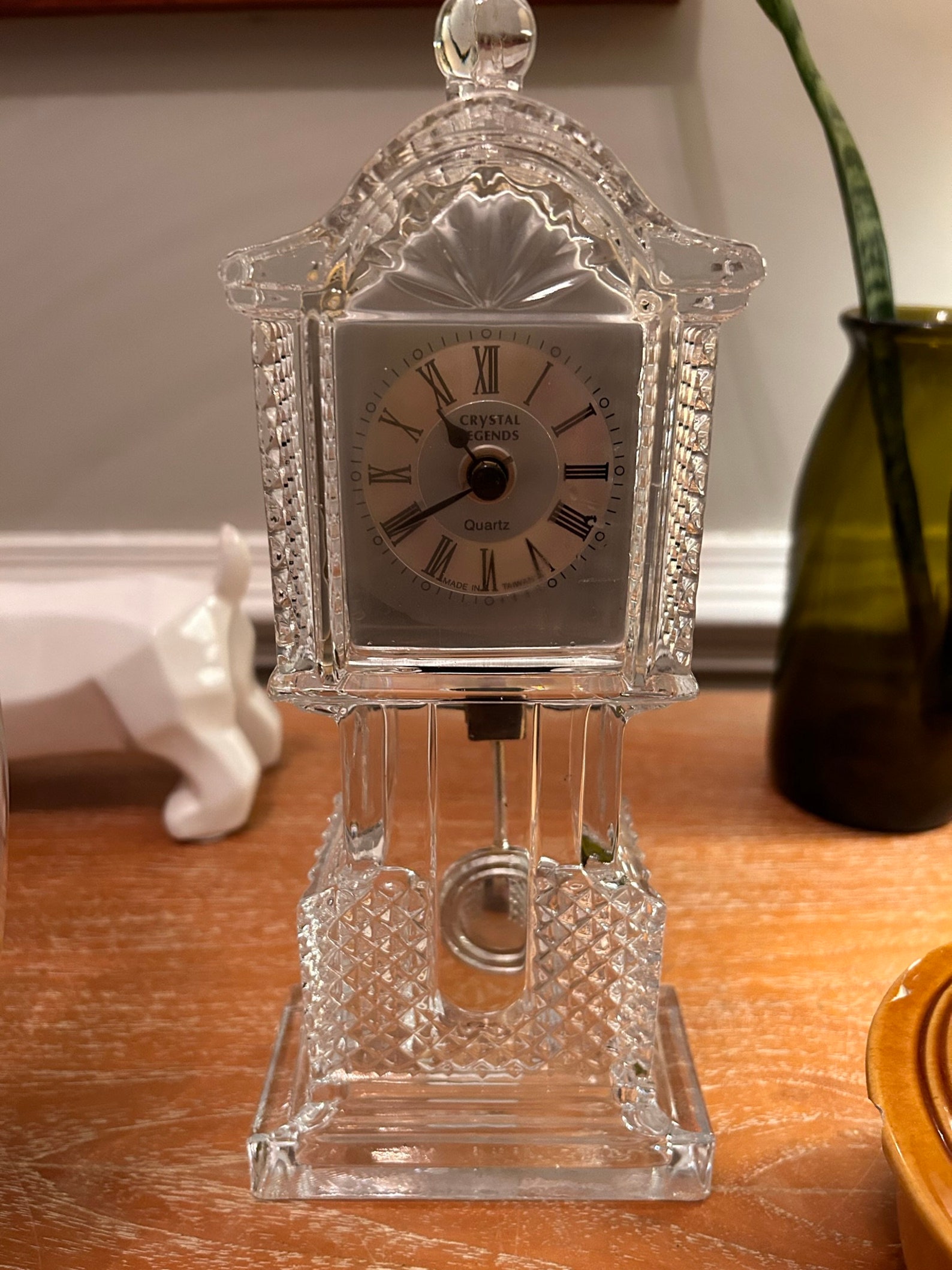 Vintage Godinger Crystal Legends Grandfather Mantle Clock - Etsy