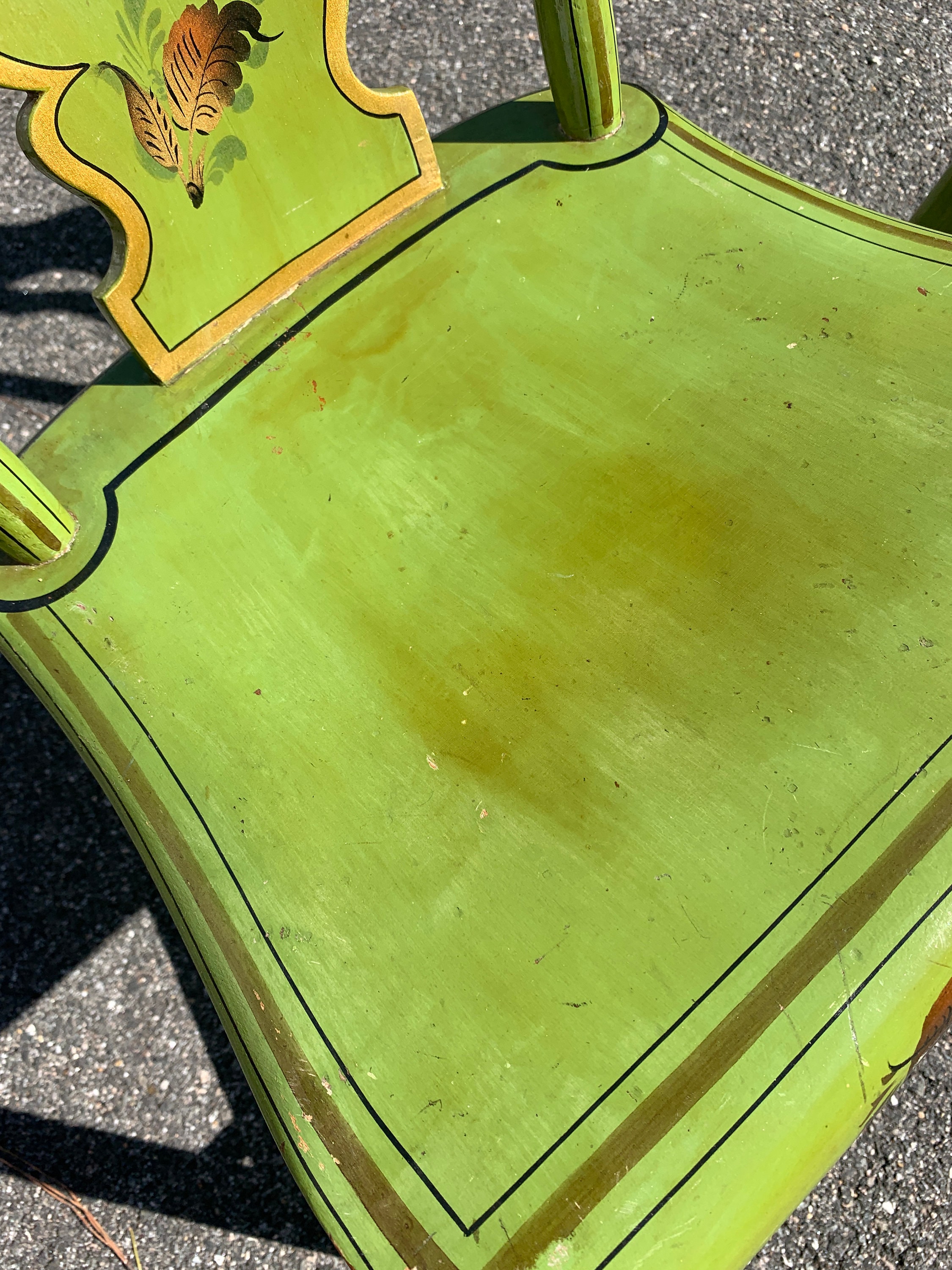 Pair of John Swint Apple Green Chairs - Etsy