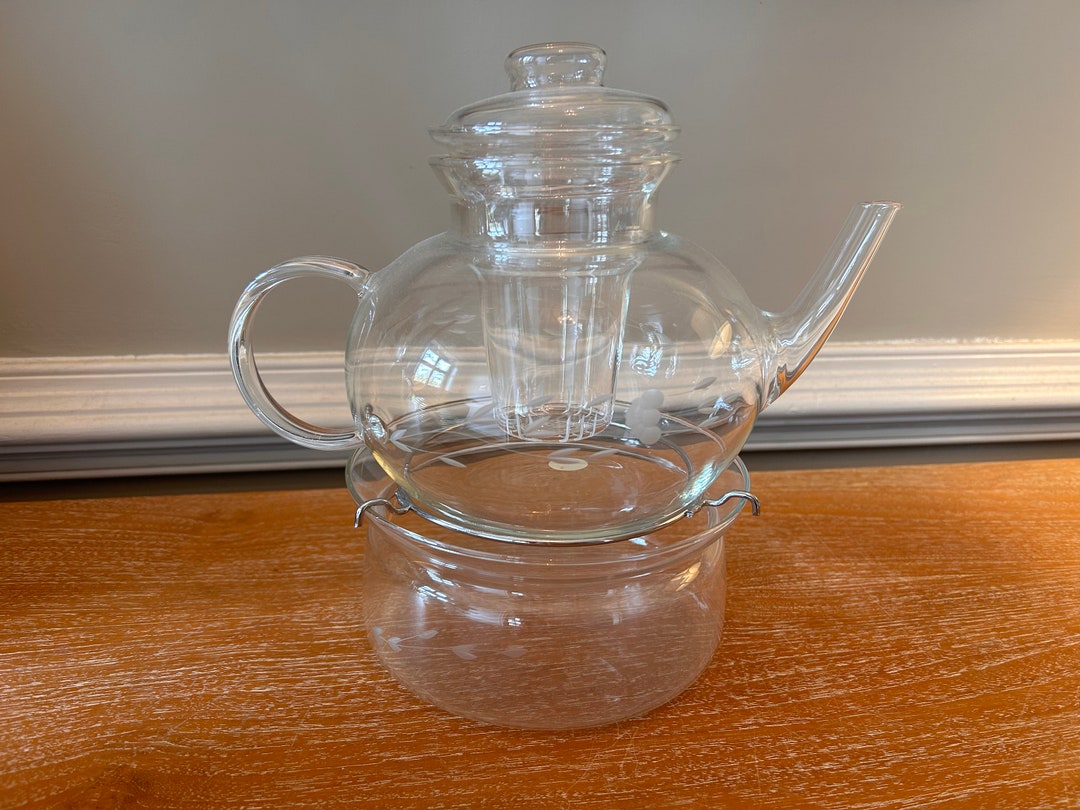 Princess House HERITAGE Teapot Set With Infuser and Warming - Etsy