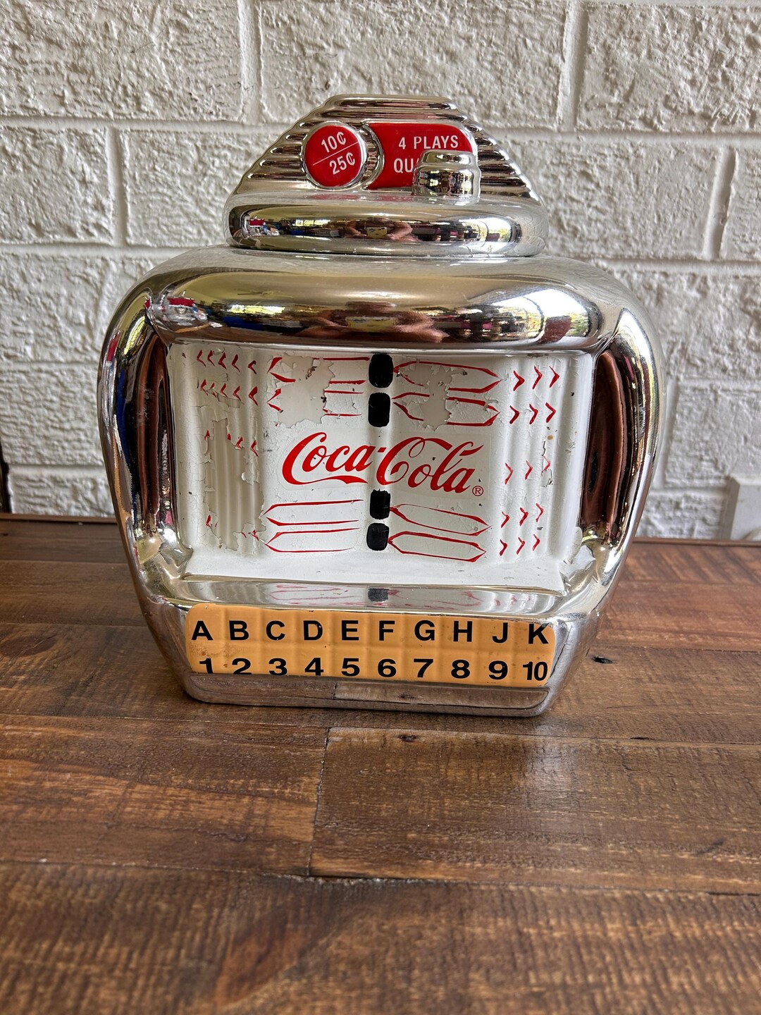 Vintage Coca-cola Juke Box Cookie Jar - Etsy