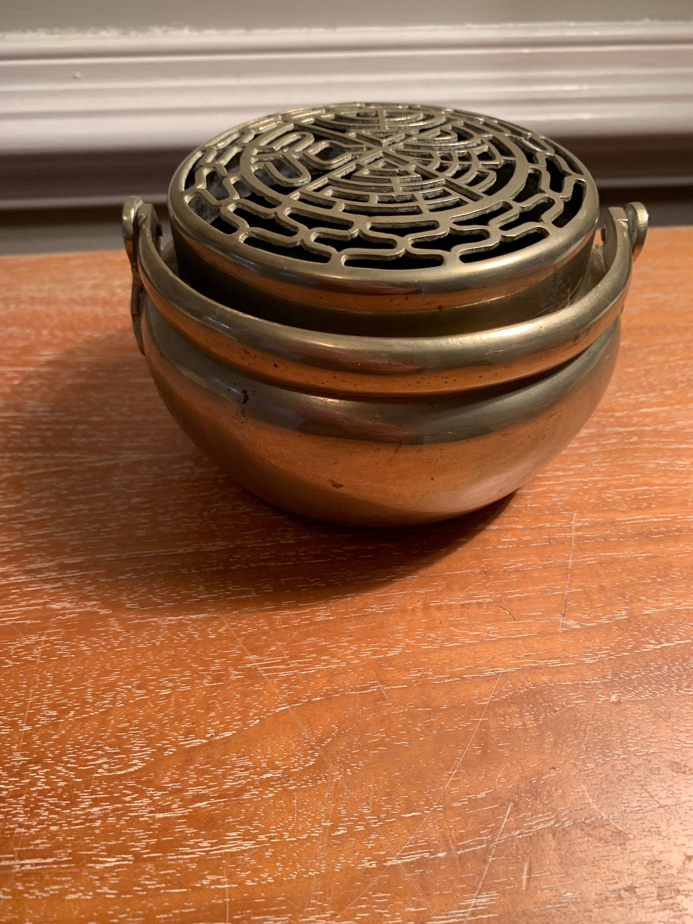 Chinese Brass Baitong Hand Warmer/incense Burner From Mid 1800's - Etsy
