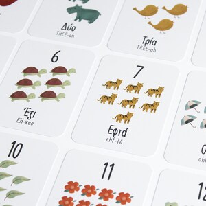 Colors and Numbers Greek Flashcards - Etsy