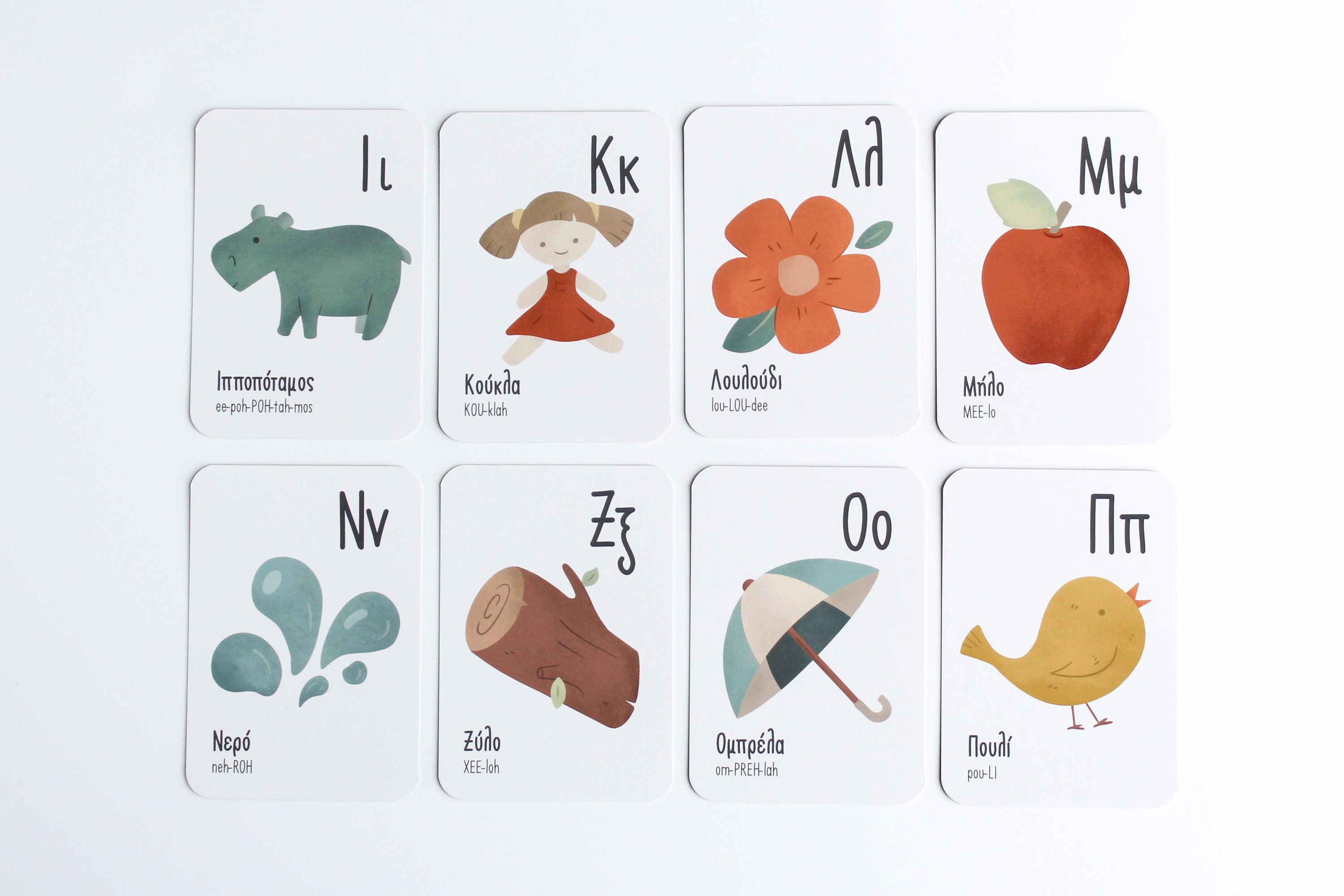 Greek Alphabet Flashcards | Etsy