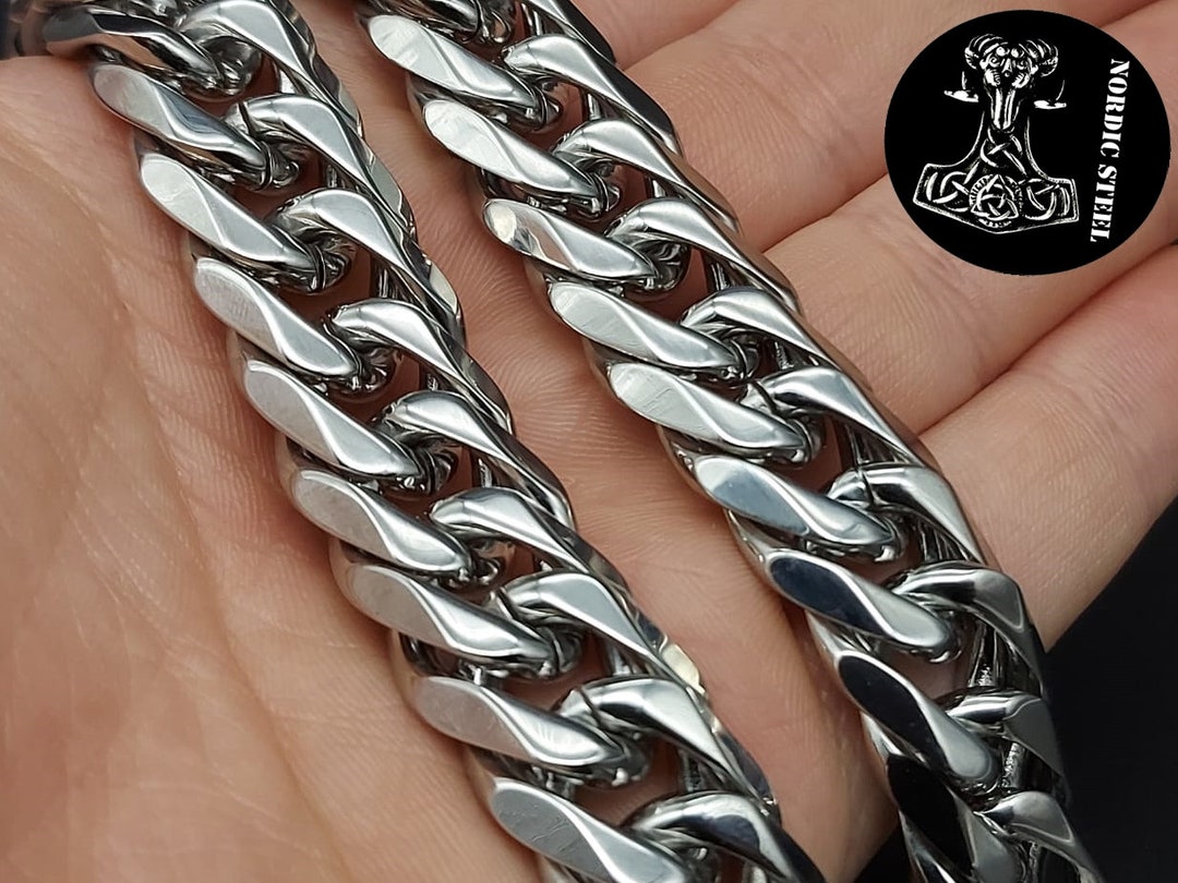 XXL Curb Chain Stainless Steel 16/19/22 Mm High Quality Necklace Solid ...