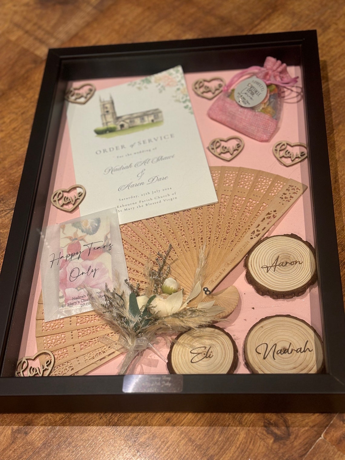 Wedding Memento | Shadow Box Display| Memories | Wedding Gift ...