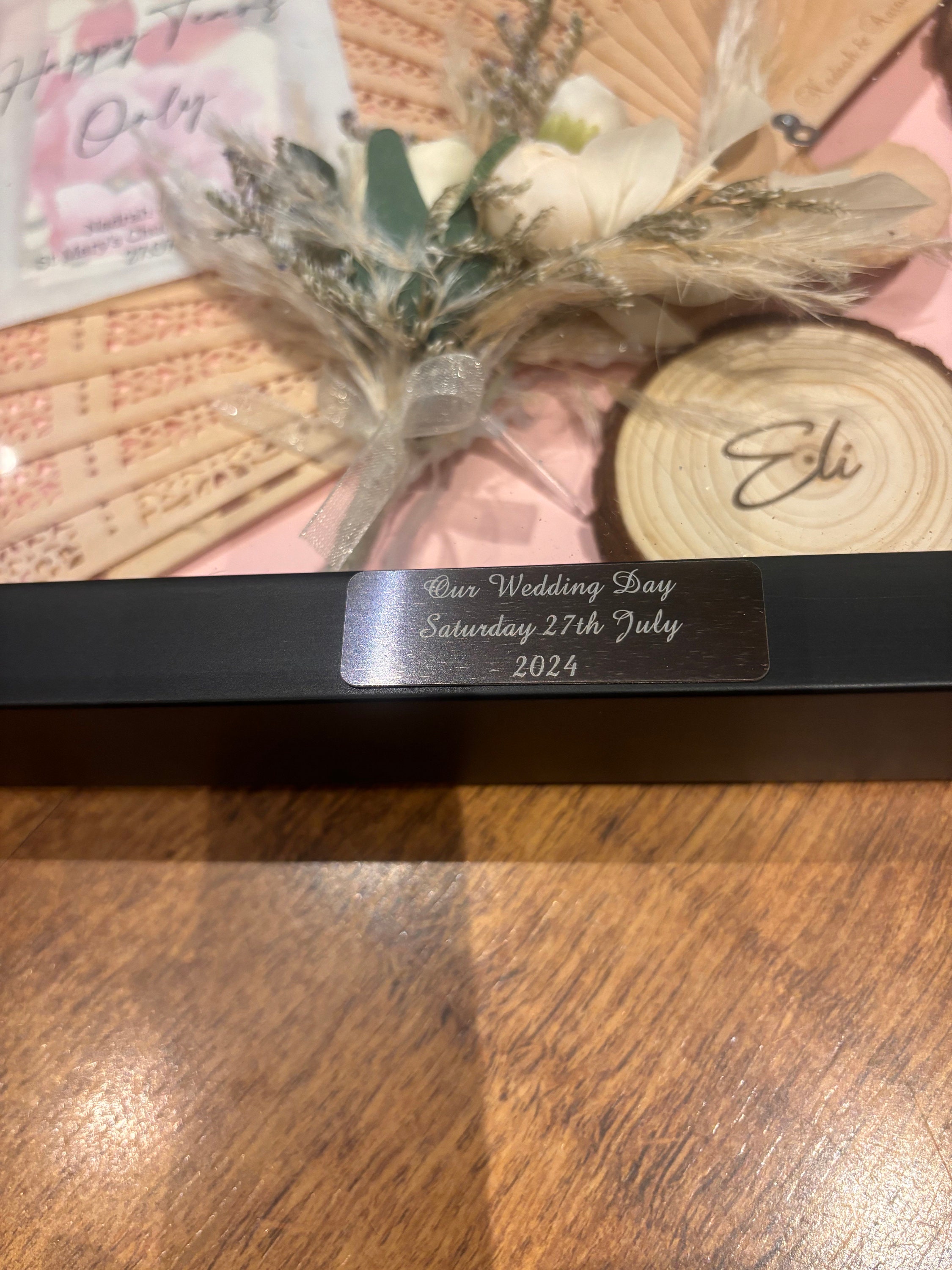 Wedding Memento | Shadow Box Display| Memories | Wedding Gift ...