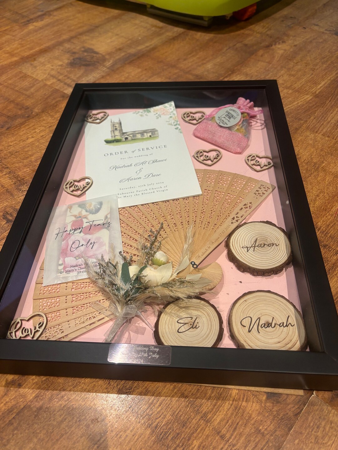 Wedding Memento | Shadow Box Display| Memories | Wedding Gift ...