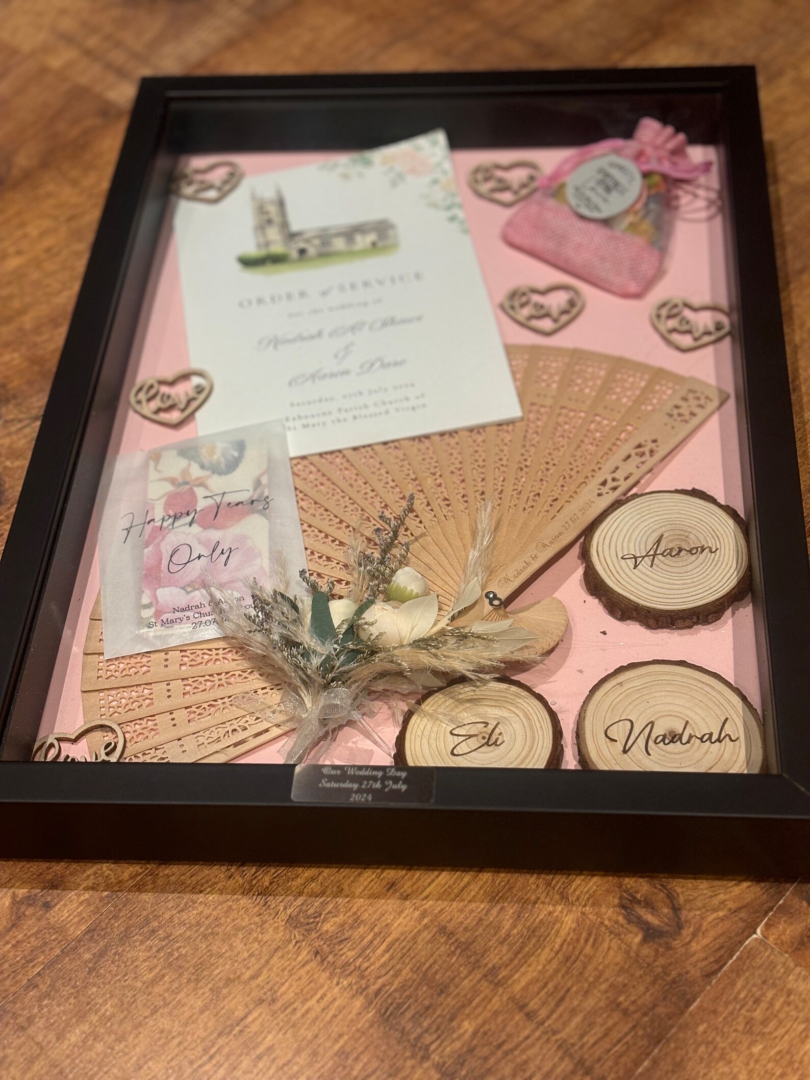Wedding Memento | Shadow Box Display| Memories | Wedding Gift ...