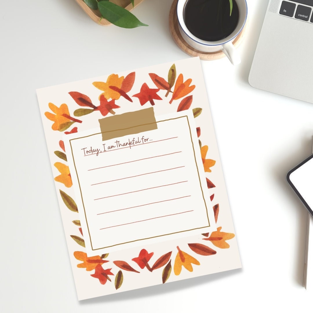 Today I Am Thankful for Printable, Thanksgiving Printable, Printable ...