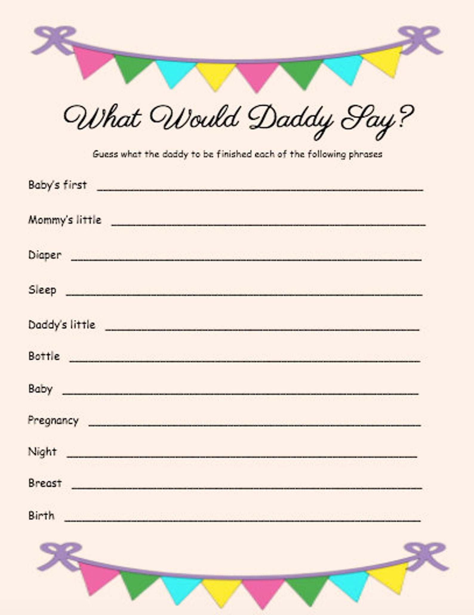 Baby Shower Activity Bundle - Etsy