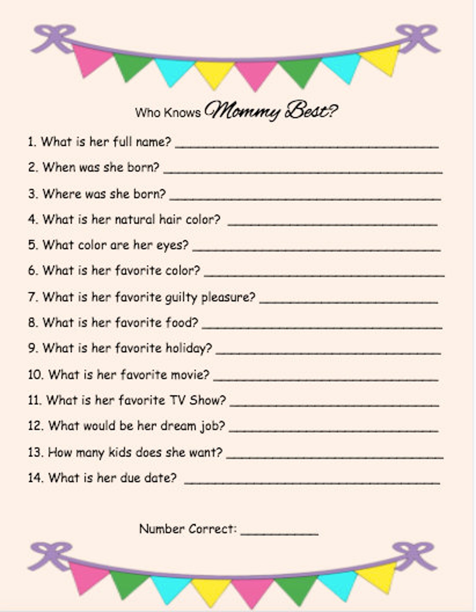 Baby Shower Activity Bundle - Etsy