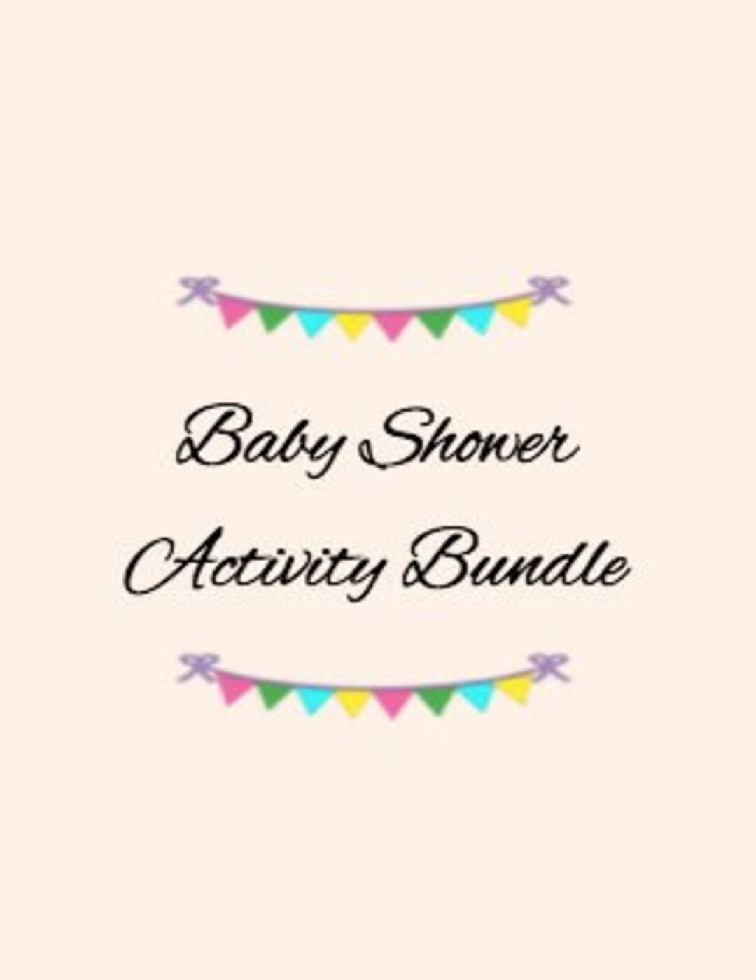 Baby Shower Activity Bundle - Etsy