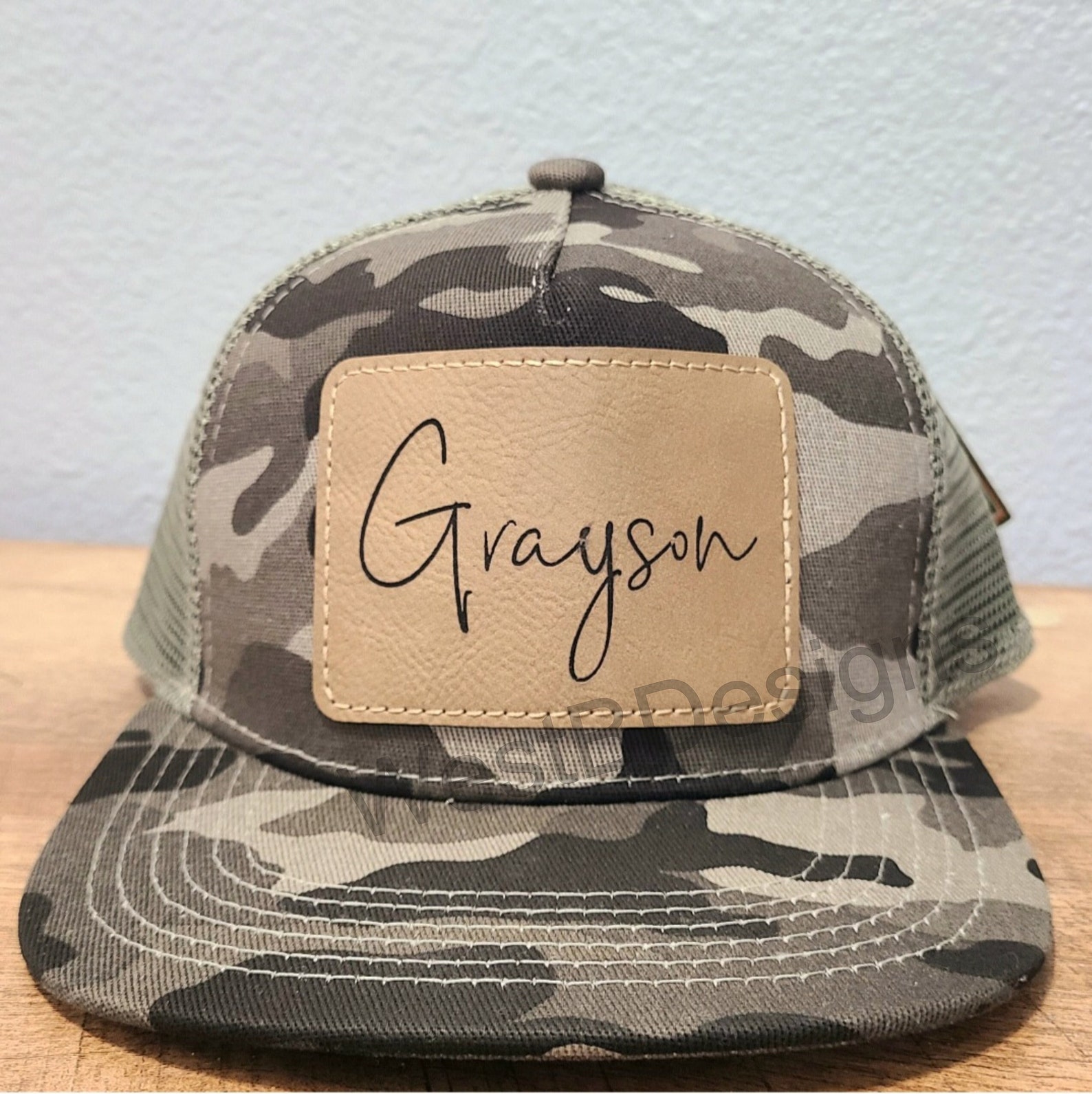 Custom Kids Hat | Custom Leather Patch Hat | Personalized Hat | Infant ...