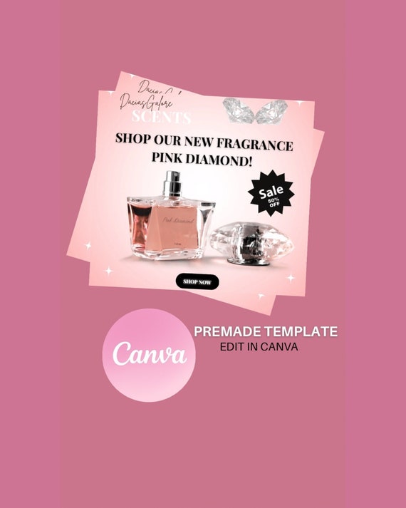 Diy Perfume Flyer Fragrance Flyer Perfume Template Perfume | Etsy