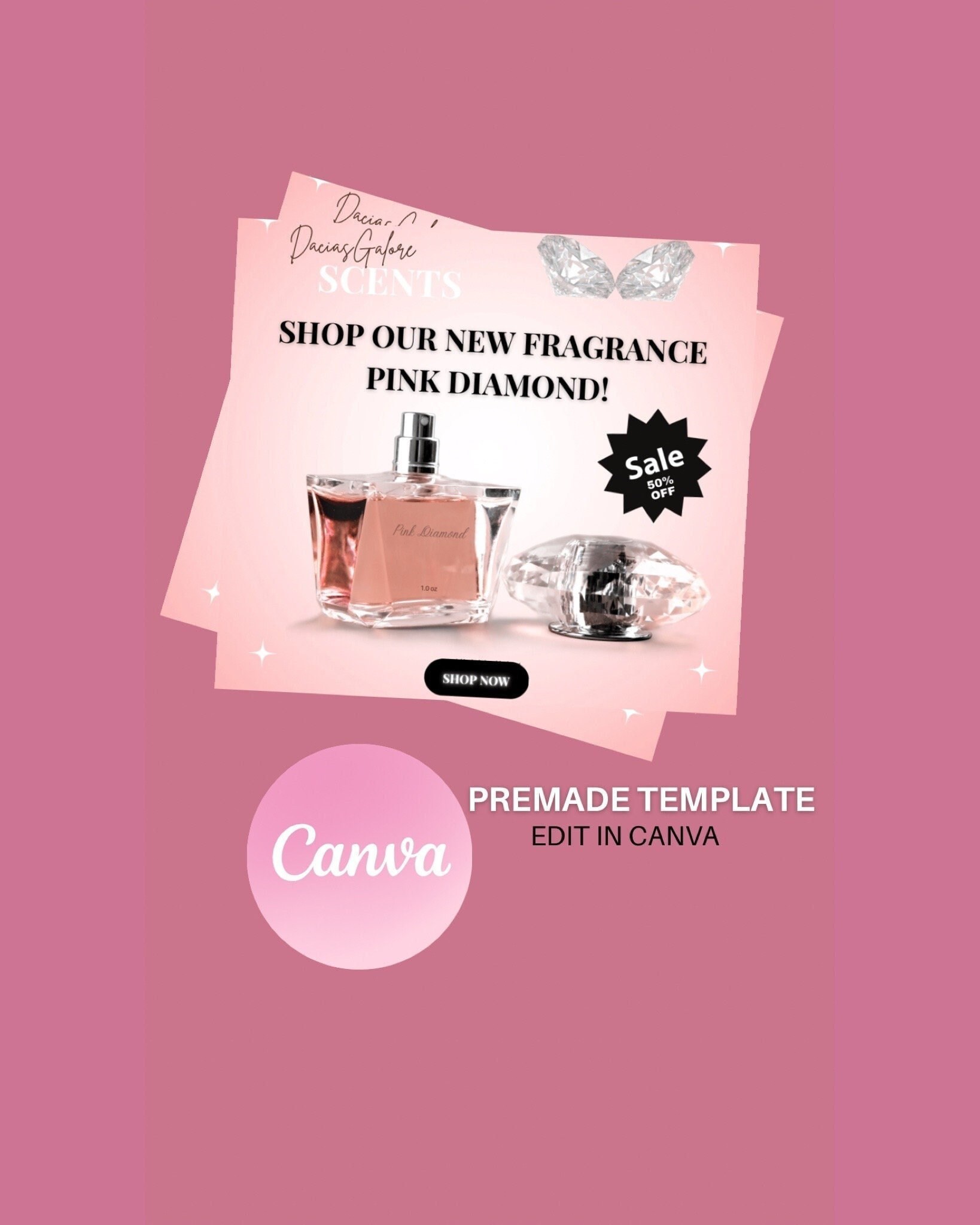 Diy Perfume Flyer Fragrance Flyer Perfume Template Perfume | Etsy