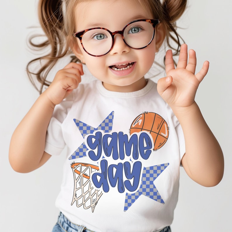 Blue Basketball Game Day Shirt | Retro Basketball Hoop T-shirt | Unisex ...